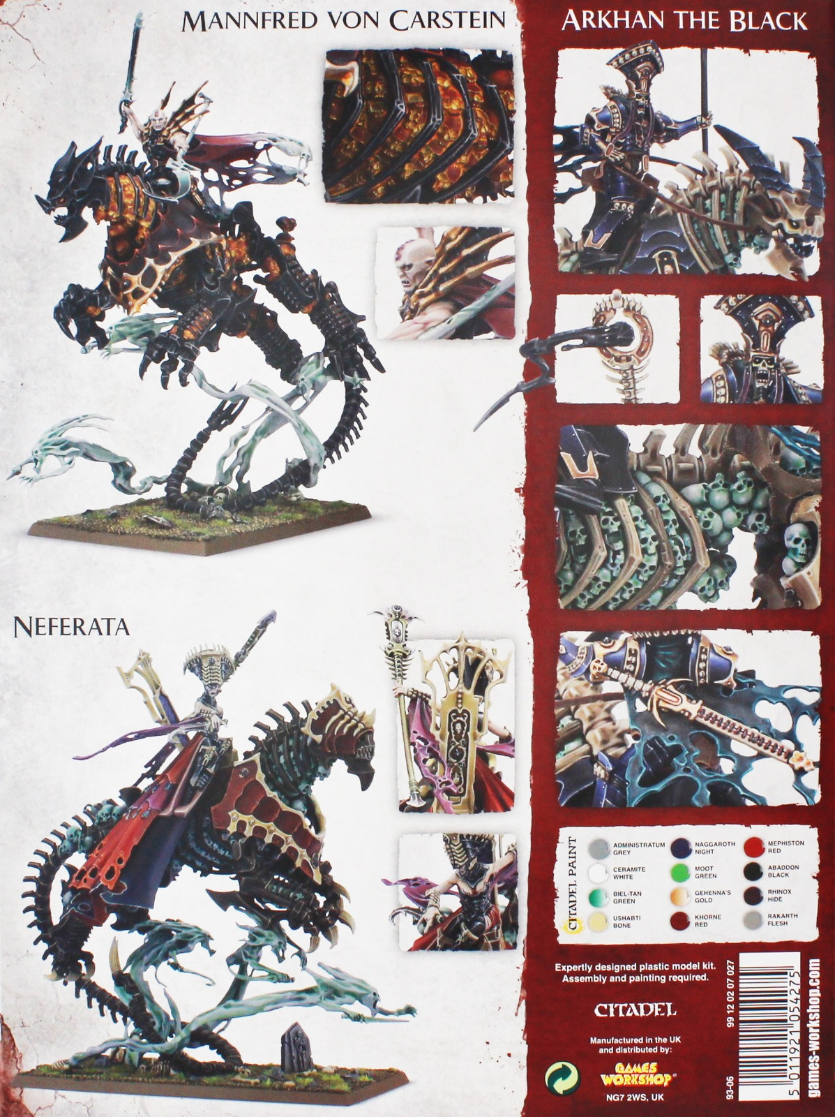 Soulblight Gravelords Mortarch / Mannfred, Mortarch of Night / Arkhan ...