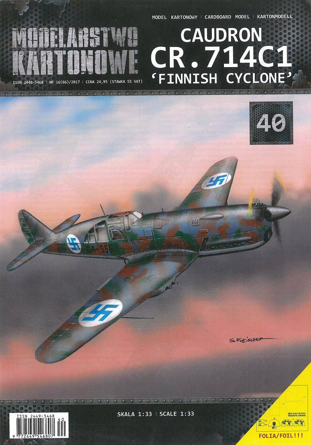 Model kartonowy Caudron C 714C1 "Finnish cyclone" | strefamarzen.pl