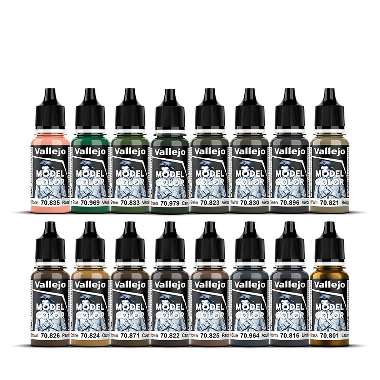 Vallejo Model Color set 70114 German Camouflage WWII zestaw 16 farb ...