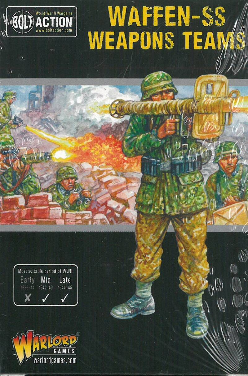 Bolt Action German Waffen-SS Weapons Teams + 3 kości rozkazów ...