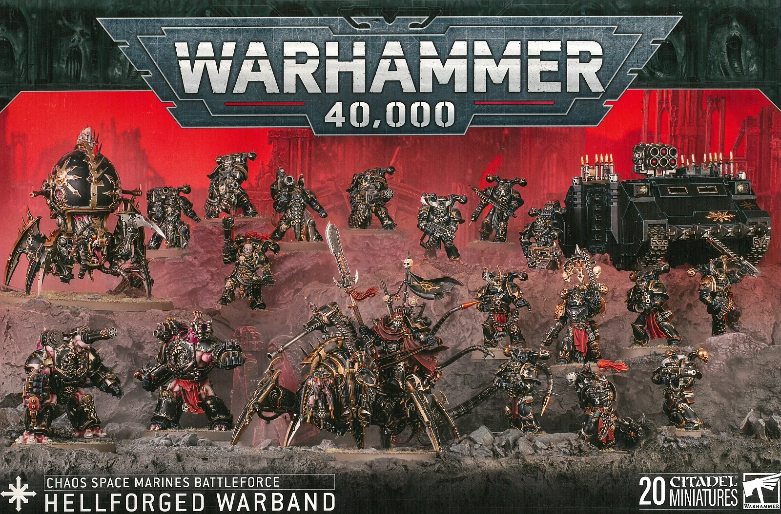 Chaos Space Marines Battleforce Hellforged Warband | strefamarzen.pl