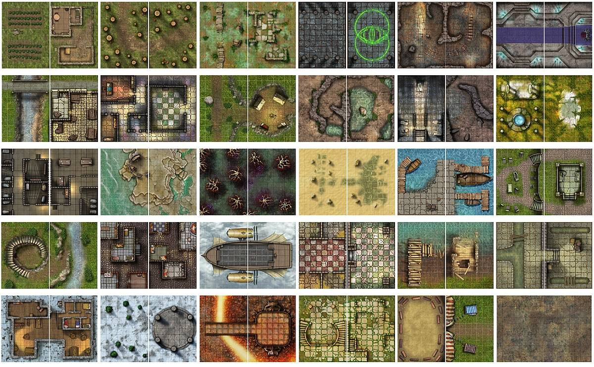 Big Book of Battle Mats Volume III RPG - mapy taktyczne | strefamarzen.pl