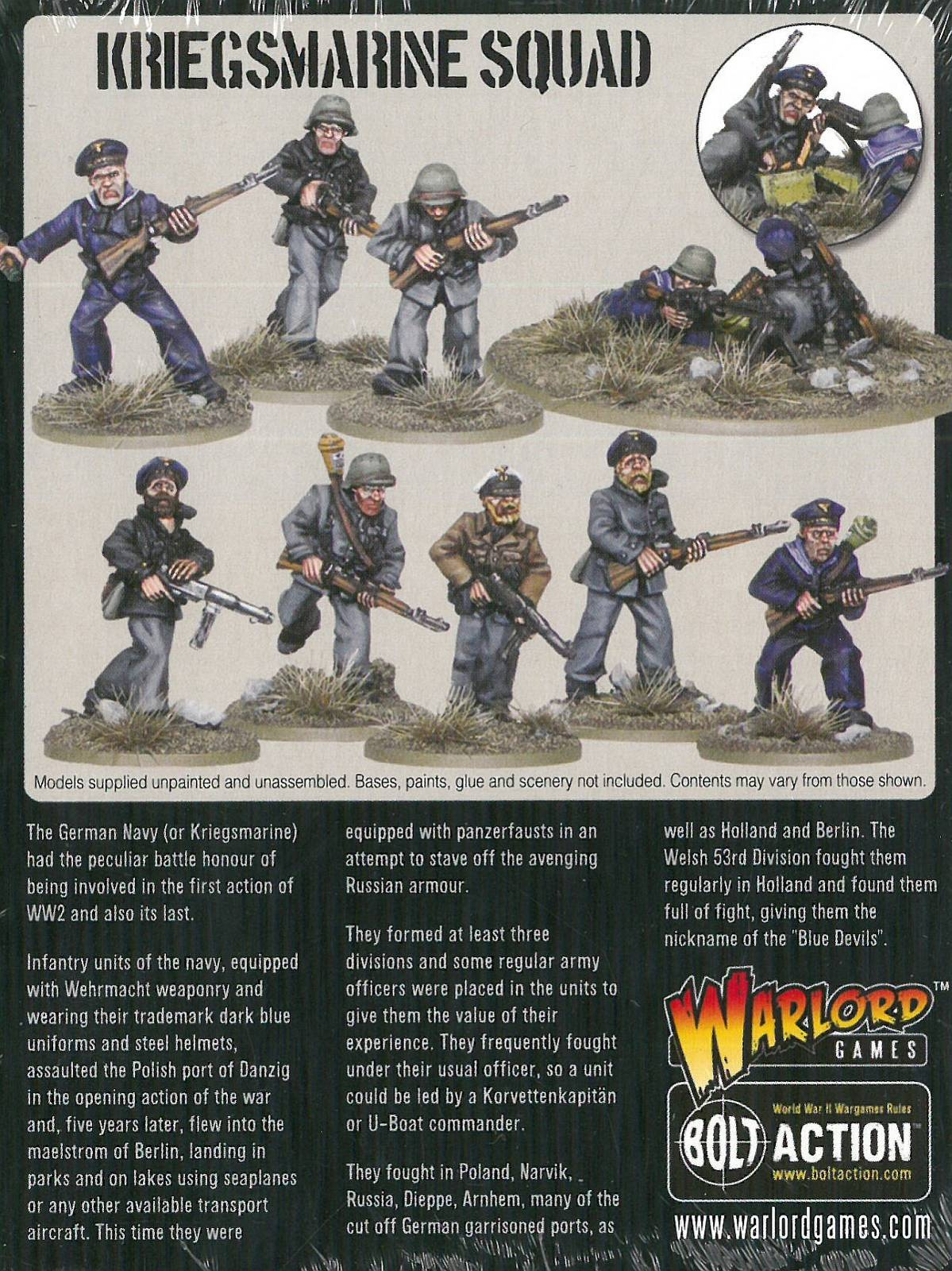 Bolt Action WWII German Kriegsmarine Squad | strefamarzen.pl