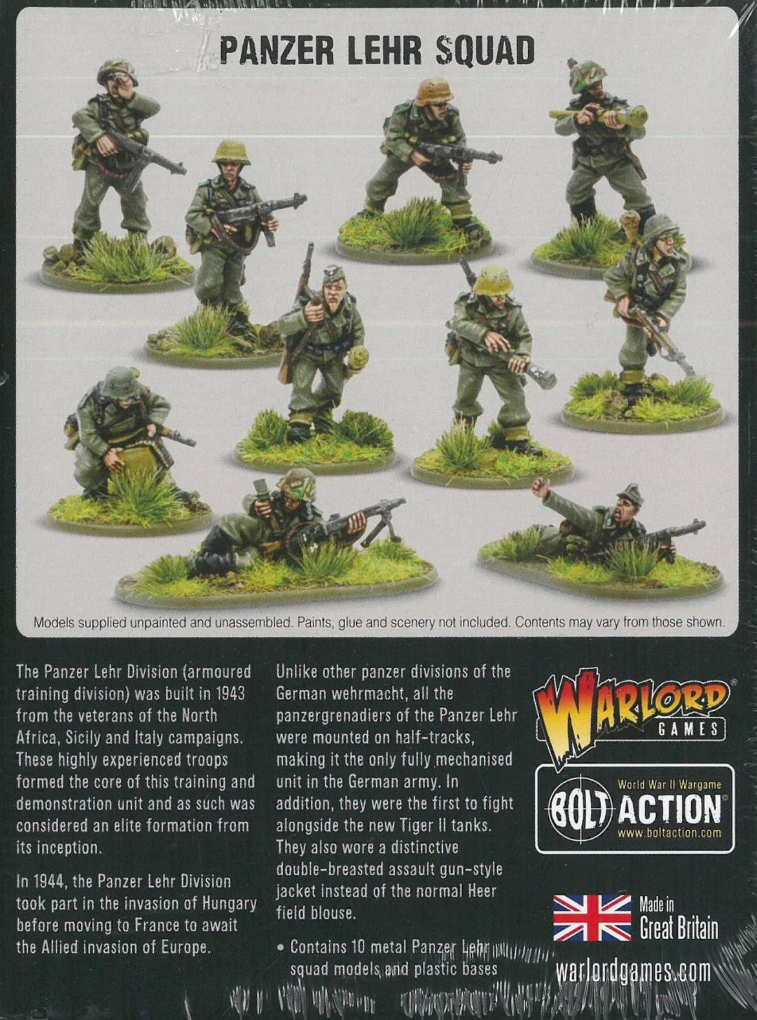 Bolt Action WWII German Panzer Lehr Squad | strefamarzen.pl