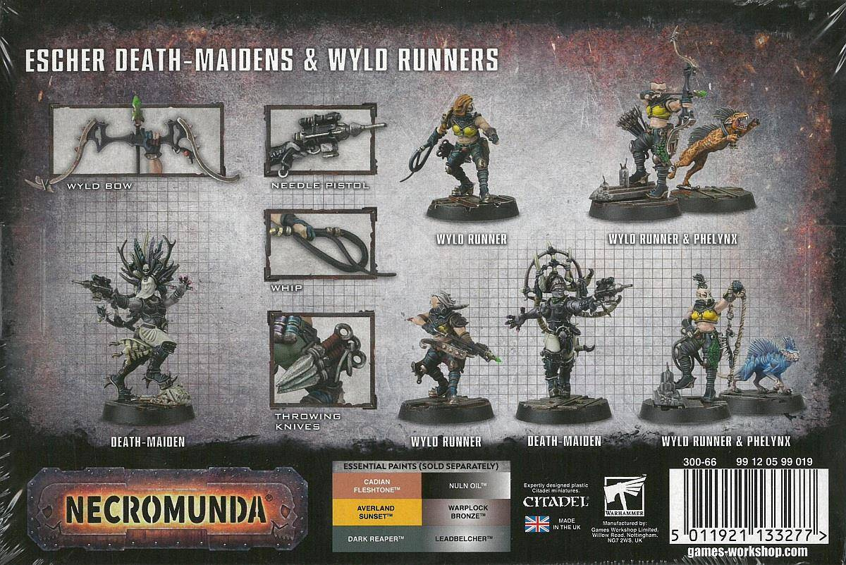 Necromunda Escher Death-maidens and Wyld Runners | strefamarzen.pl