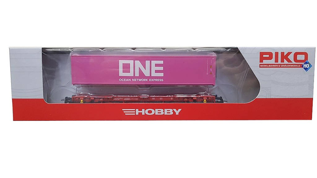 Piko 57757 Wagon platforma z kontenerem ONE, DB | strefamarzen.pl
